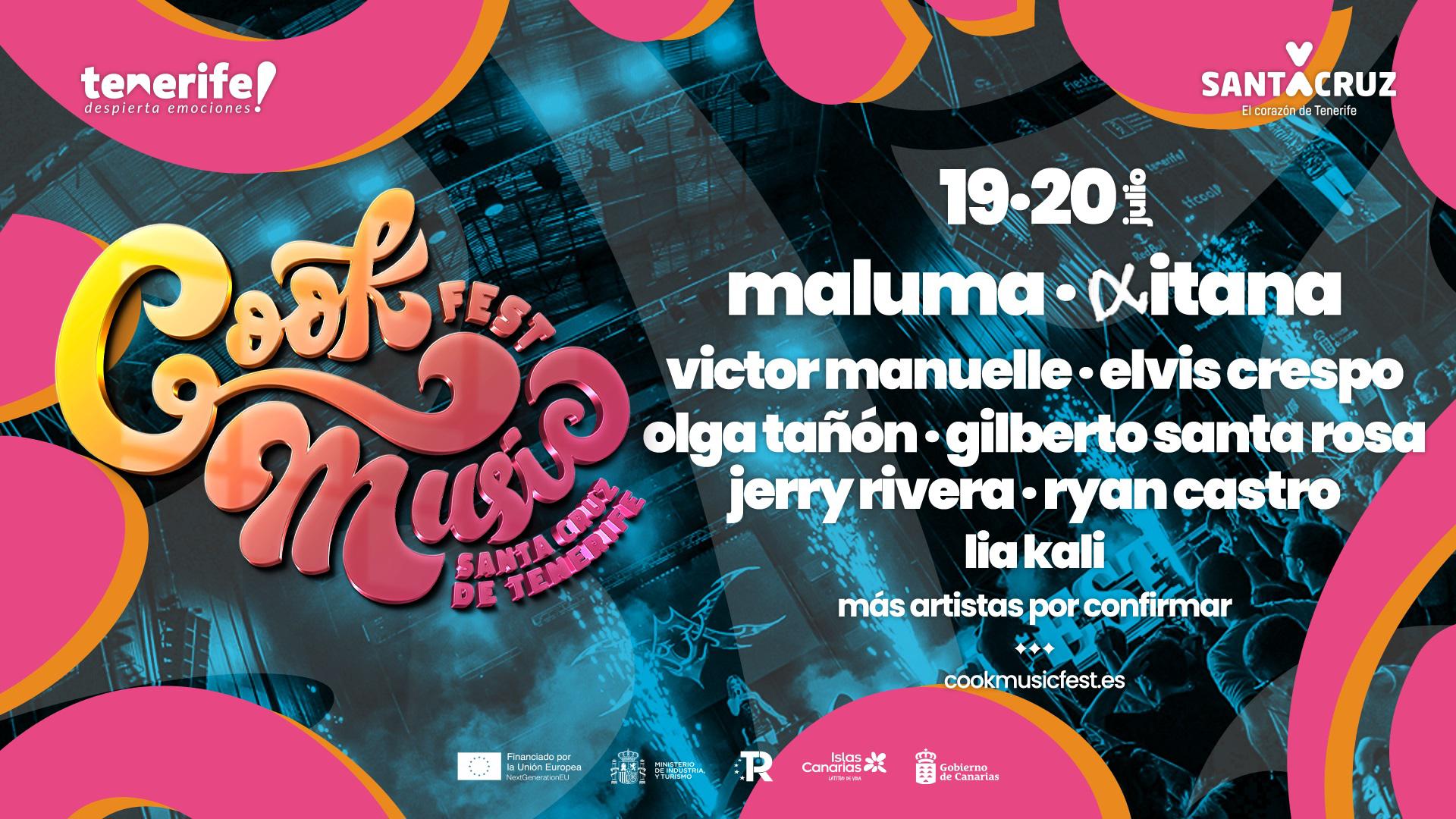 Maluma encabeza el cartel del Cook Music Fest 2024 en Tenerife