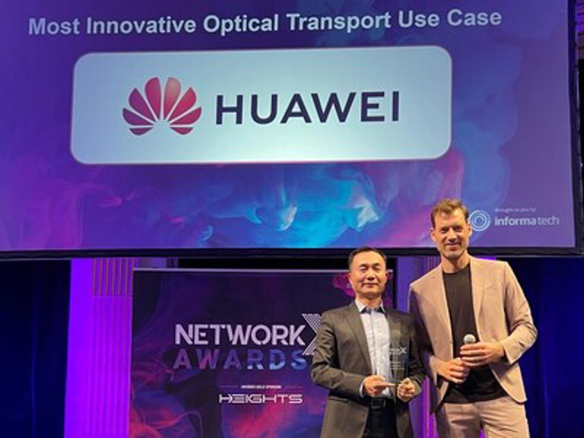 Huawei gana el premio Caso de uso de transporte óptico innovador